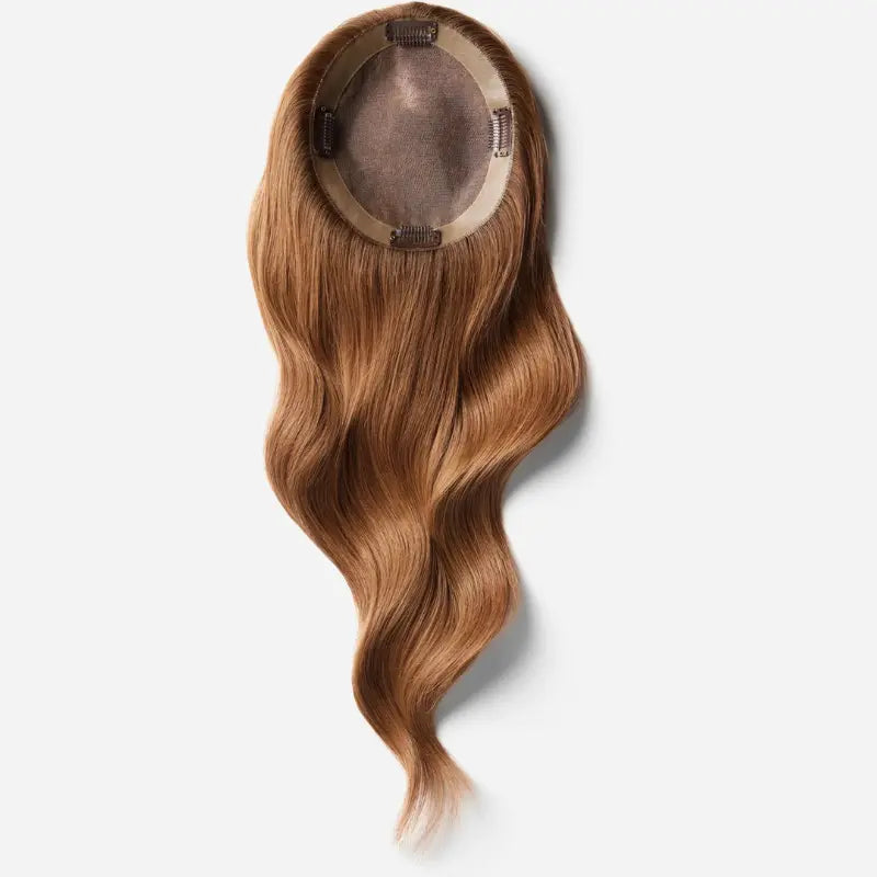 4*5 inches Mono Base Blonde Hair Toppers With Root Human Hair Topper W ...