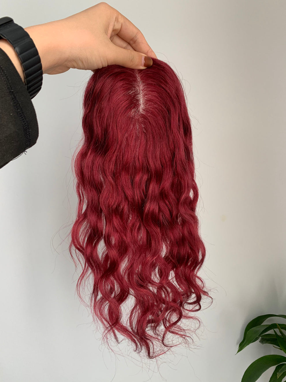 (Randy) 9*14cm Mono Base Curly Human Hair topper Without Bangs – VIVACROWN