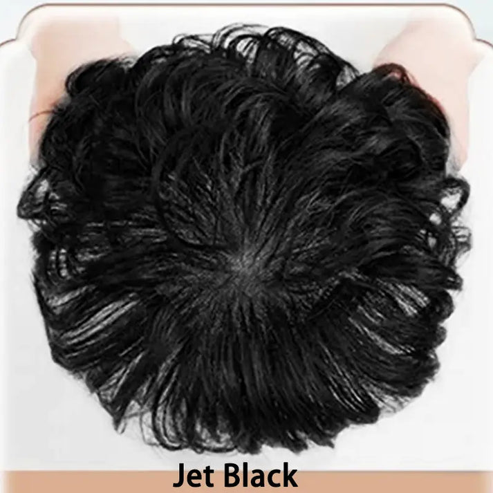 Invisible Hand Tied Swiss Lace Base Real Human Short Hairpiece for ...