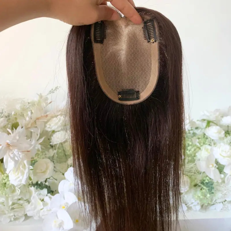 Full Hand Tied Premium Human Hair Top Pieces For Women - VIVACROWN